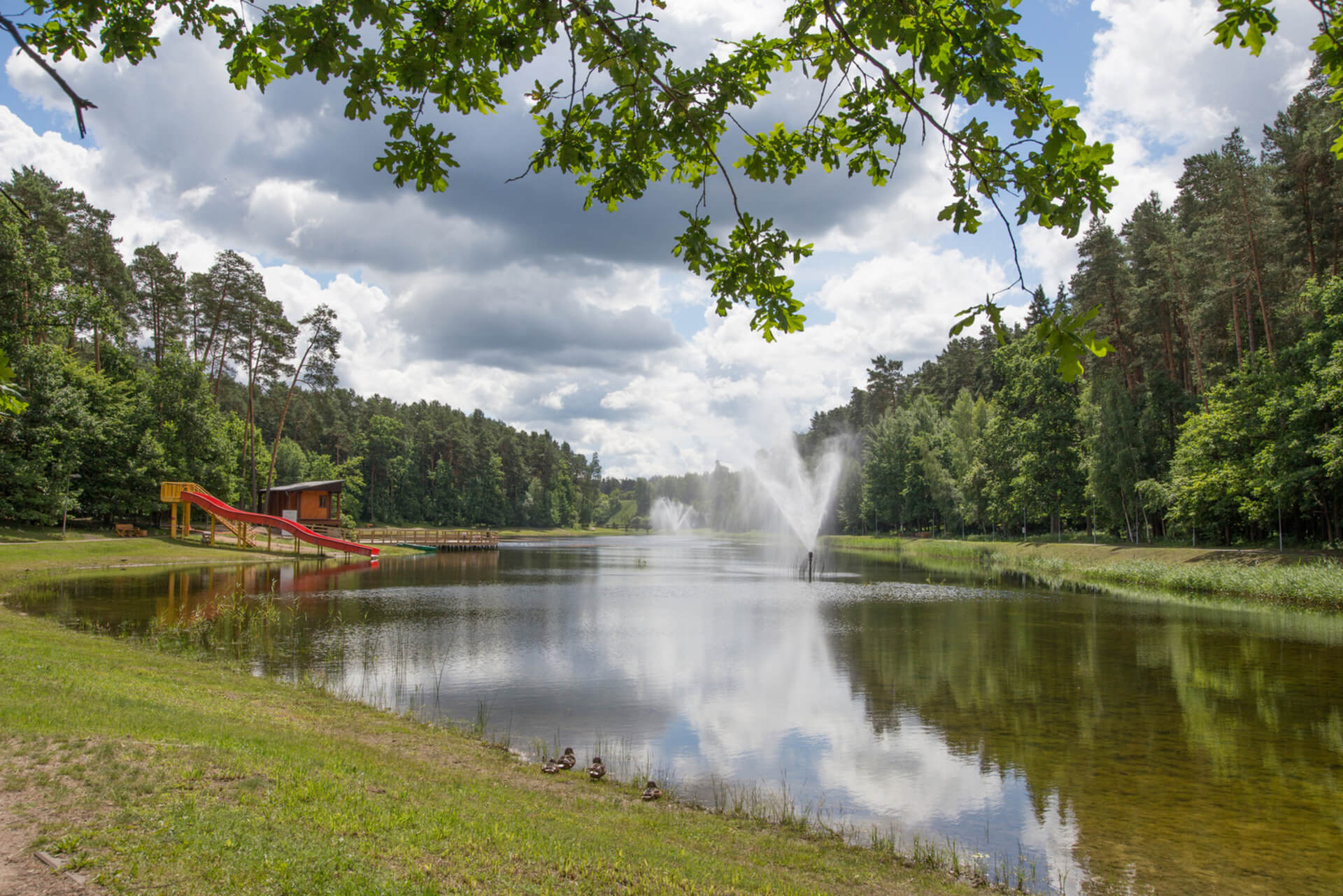 Paplūdimys prie Mažojo Dailidės ežero - Pažink Dzūkiją